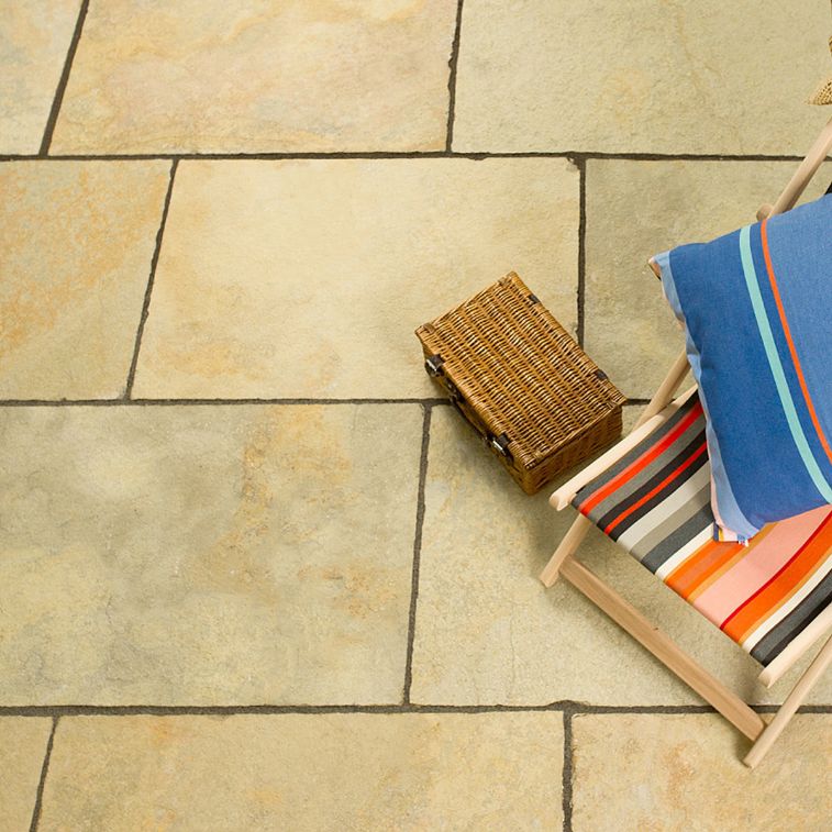 Mandalay Buff Limestone Paving Slabs | StoneSuperstore