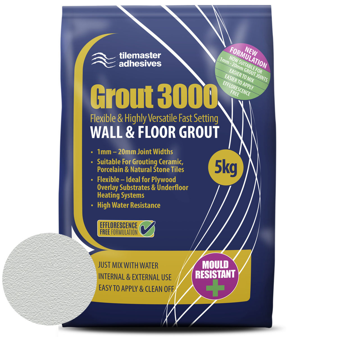 Tilemaster Grout3000 - Light Grey Wide Joint Grout | StoneSuperstore