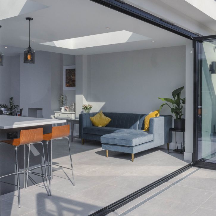 Rock Slate Grigio Stone Effect Porcelain Tiles | StoneSuperstore