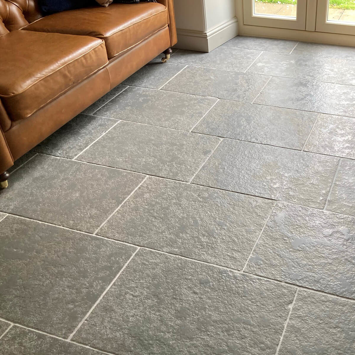 Grey Limestone Tiles - Brushed | StoneSuperstore