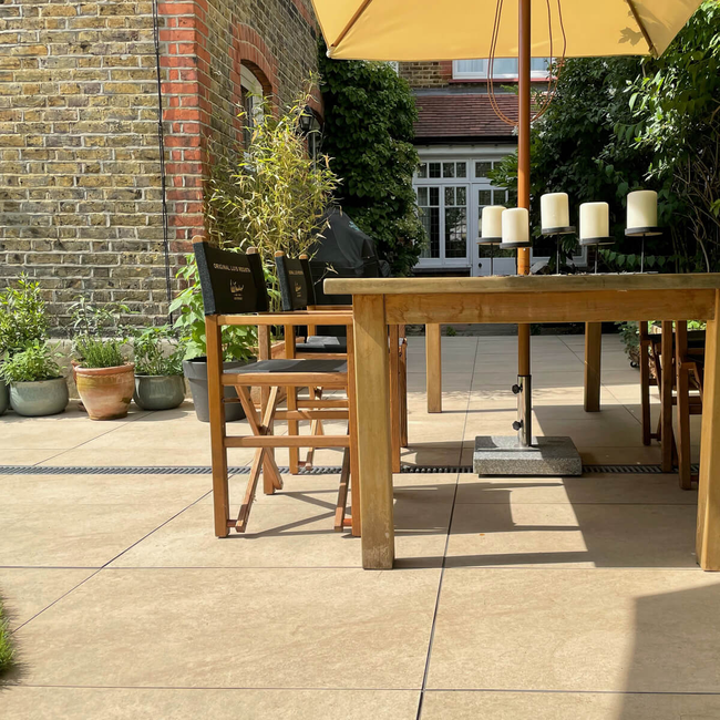 Ashton Mink Porcelain Outdoor Paving Slabs | StoneSuperstore