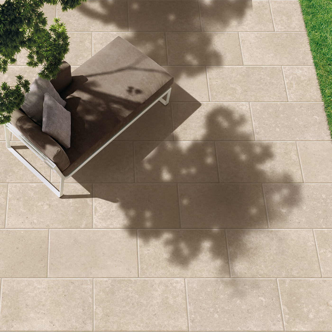 Dijon Beige Antiqued Porcelain Paving | StoneSuperstore