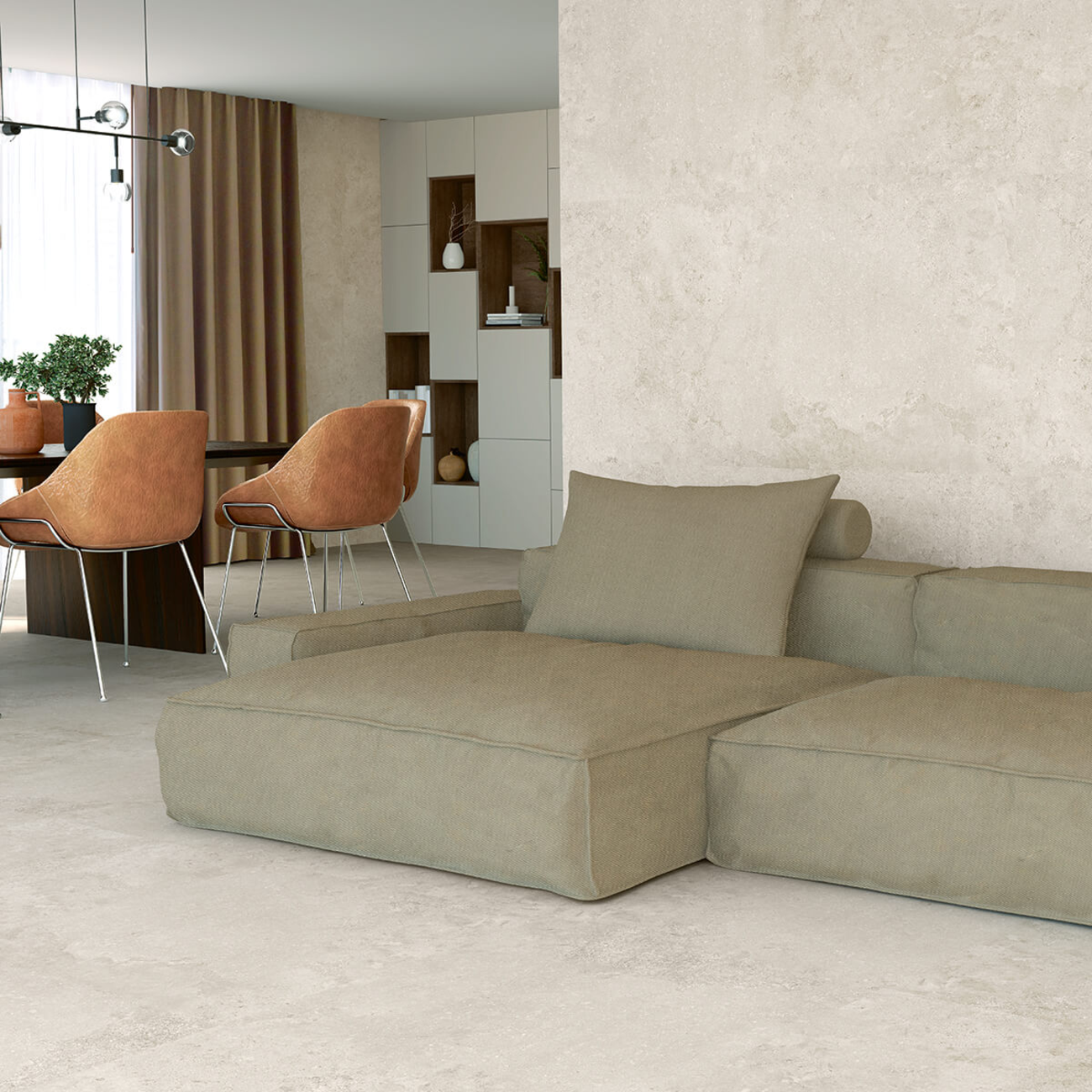 Petra Bone Stone Effect Tiles - 80x80cm Large Format | StoneSuperstore
