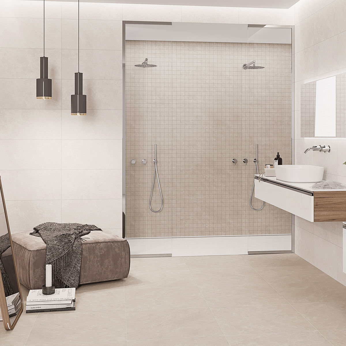 Chiltern Light Stone Effect Porcelain Tiles 60x60cm | StoneSuperstore