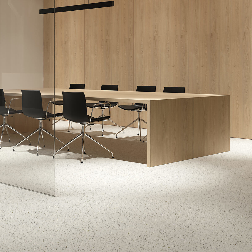 Cosmic Terrazzo Beige Stone Effect Porcelain Tiles | StoneSuperstore