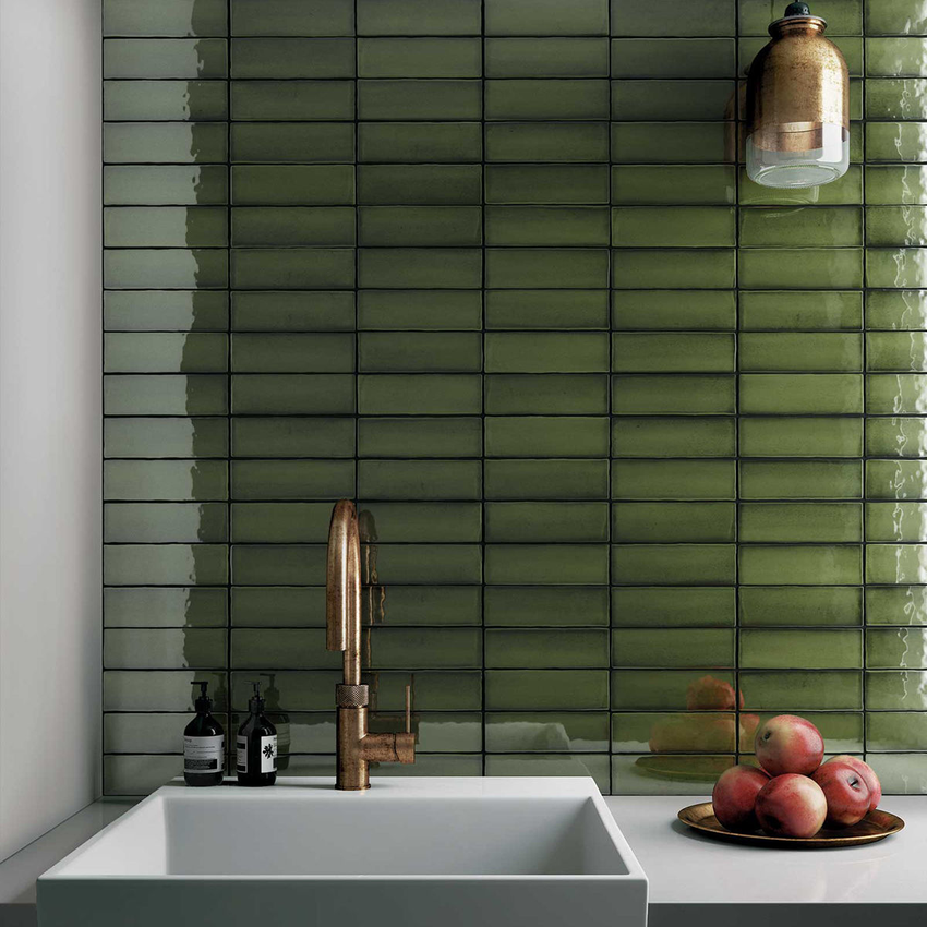 Shop Heritage Bottle Green Metro Tiles Online | StoneSuperstore