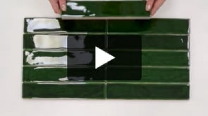 Shop Heritage Bottle Green Metro Tiles Online | StoneSuperstore