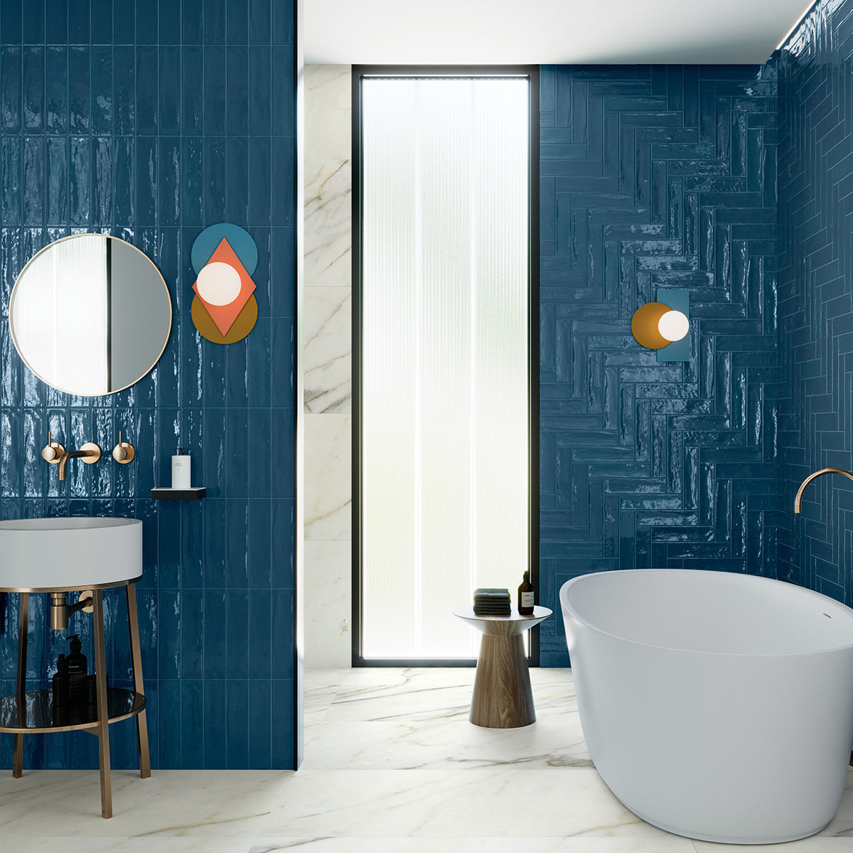 Shop Tiffany Blue Metro Tiles Online | StoneSuperstore