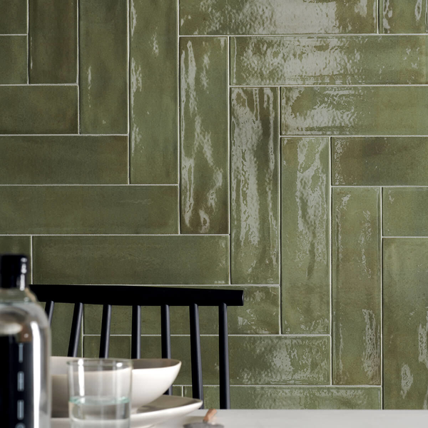 Shop Venetian Hunter Green Metro Tiles Online | StoneSuperstore