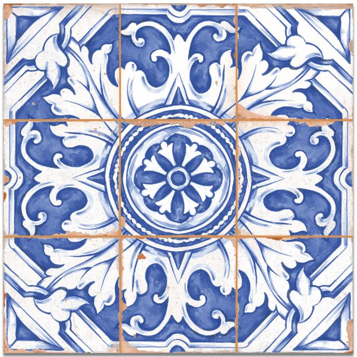 Formentera Blue Pattern Tiles Online | StoneSuperstore