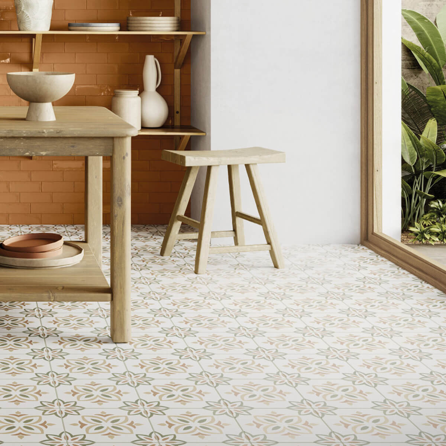 Shop Flower Azul Pattern Tiles Online | StoneSuperstore