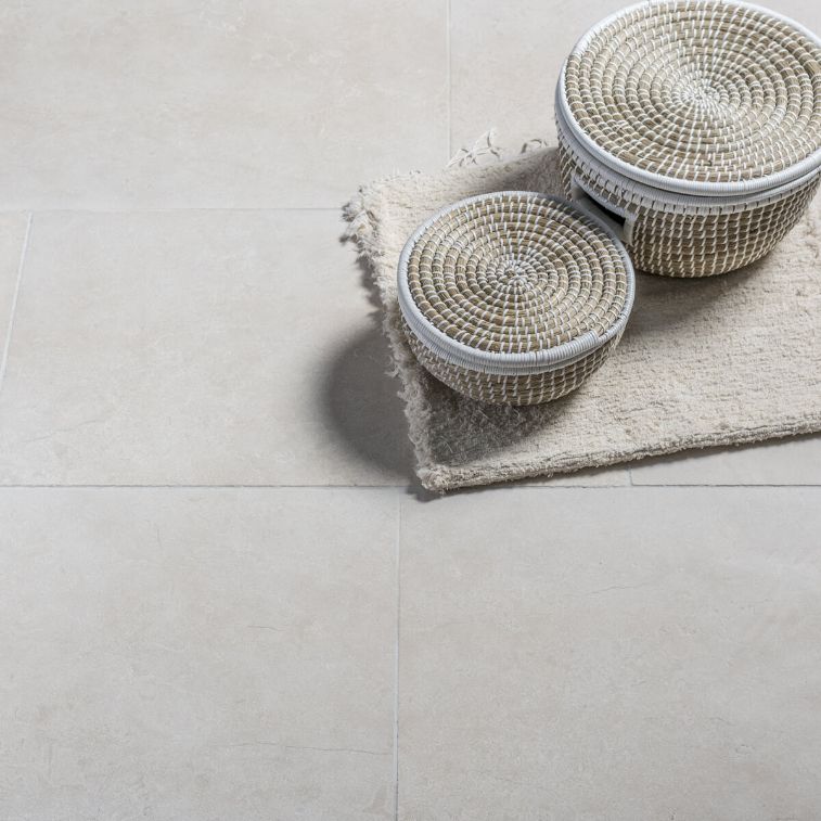 Light Beige Brushed Limestone Tiles | StoneSuperstore