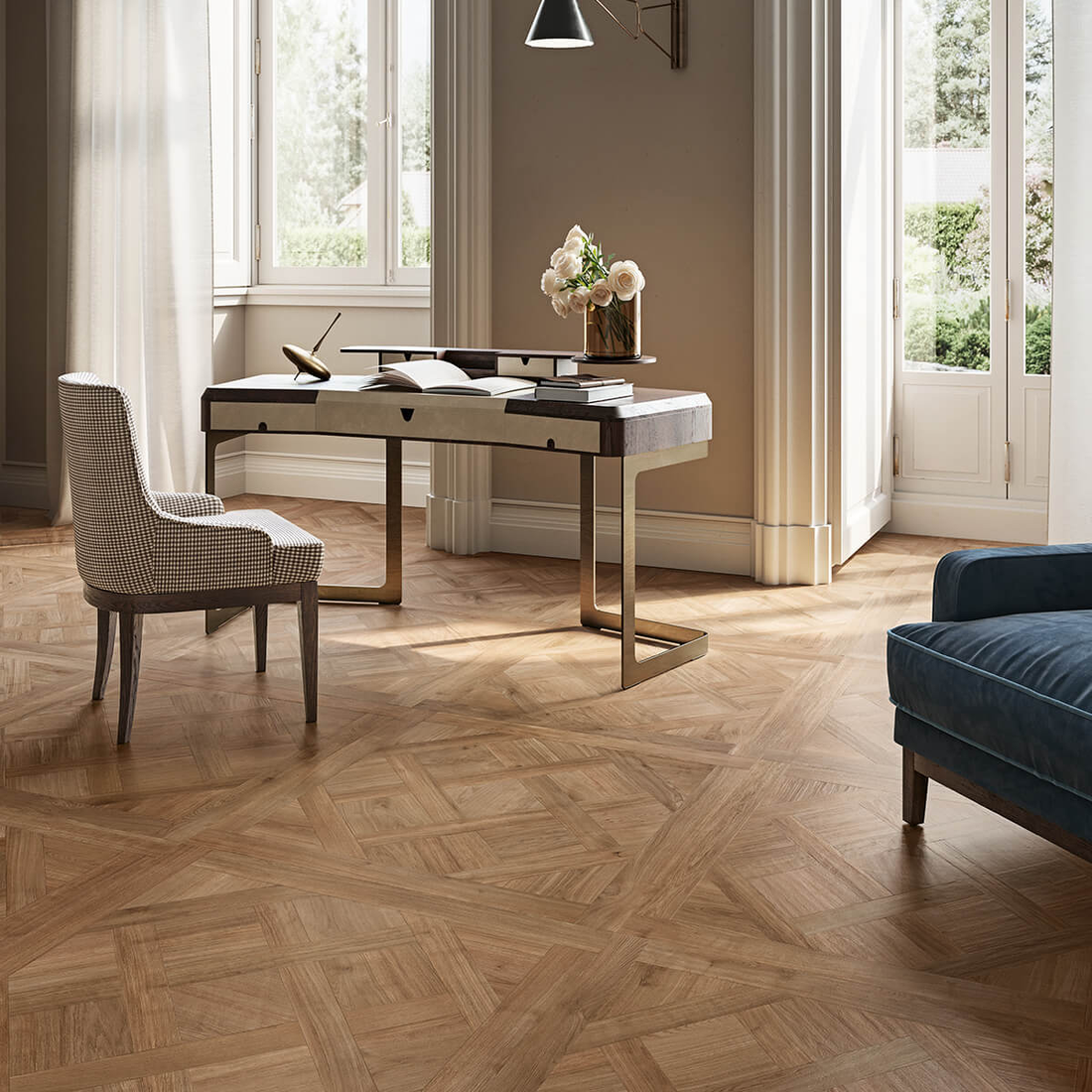 Versailles Classical Nut Wood Effect Porcelain Tiles | StoneSuperstore