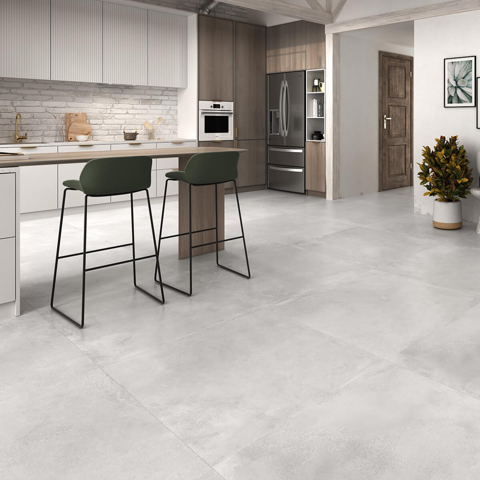 Concreto Pearl Concrete Effect Porcelain Tiles | StoneSuperstore