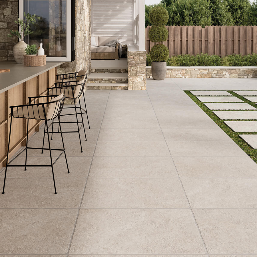 Kensington Beige Porcelain Paving | StoneSuperstore