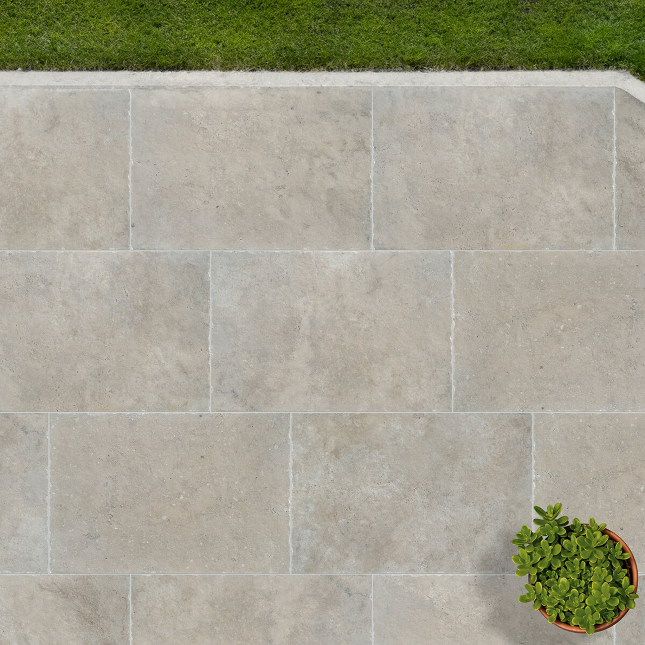 Hamlet Ash Antiqued 90 x 60 cm Porcelain Paving Slabs | StoneSuperstore