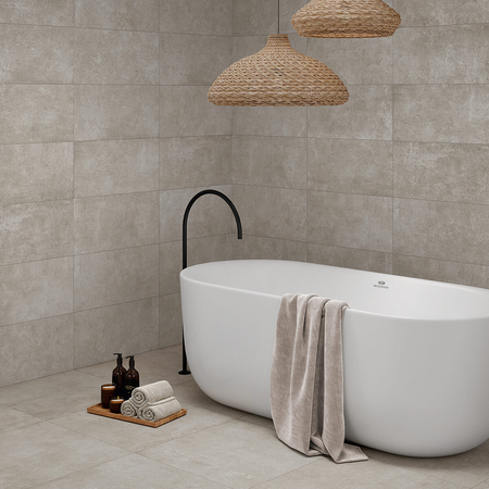 Concrete & Cement Effect Porcelain Tiles | StoneSuperstore