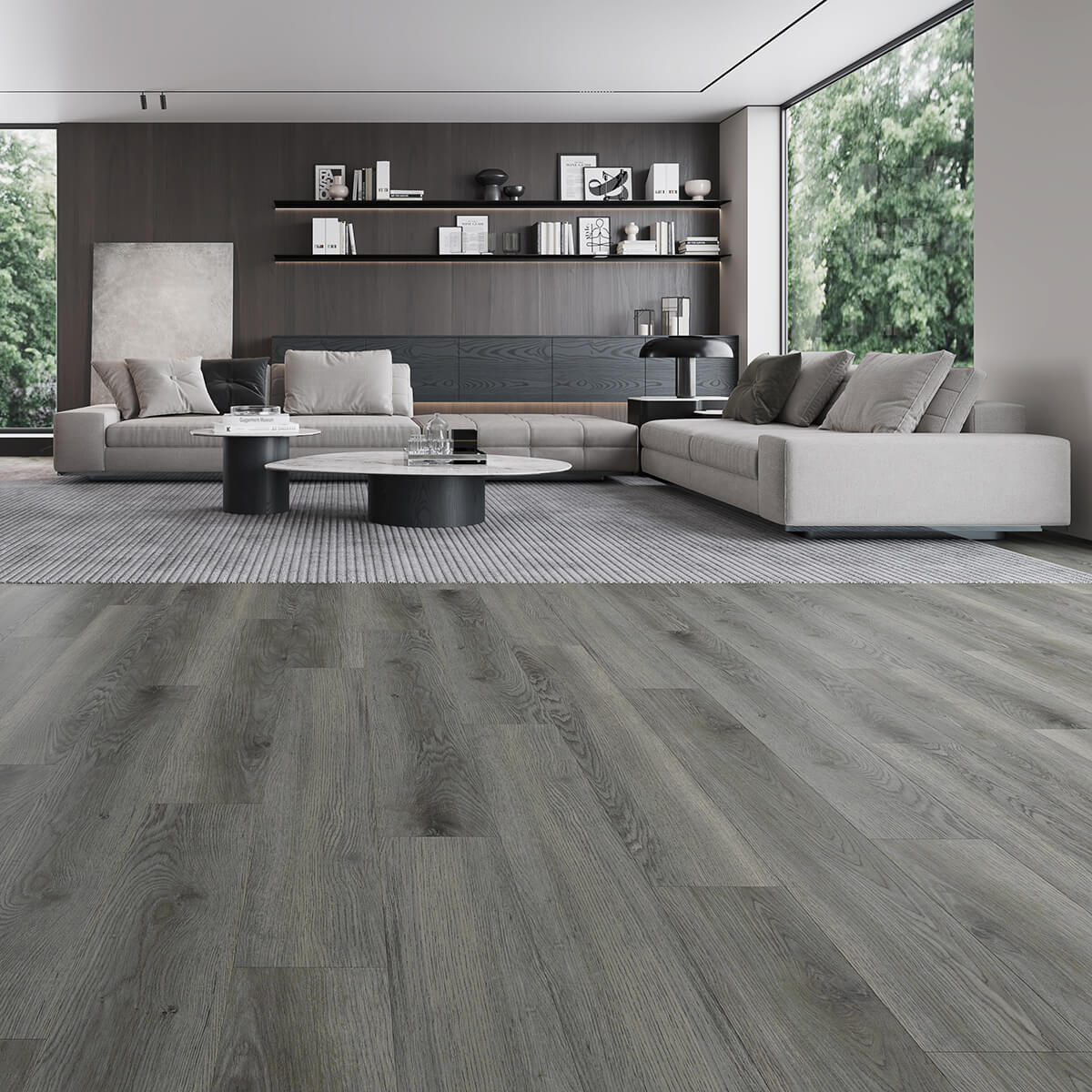 Whistler Grey Luxury Vinyl Tile Flooring - Wood Effect | StoneSuperstore