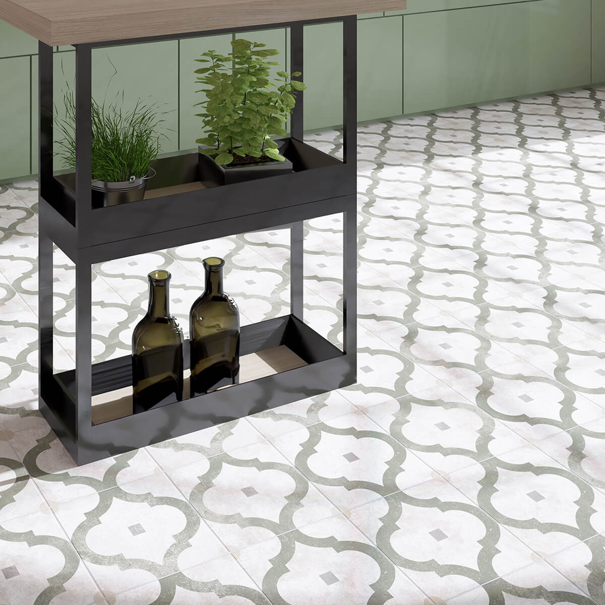 Shop Antique Sage Decor Pattern Tiles Online | StoneSuperstore
