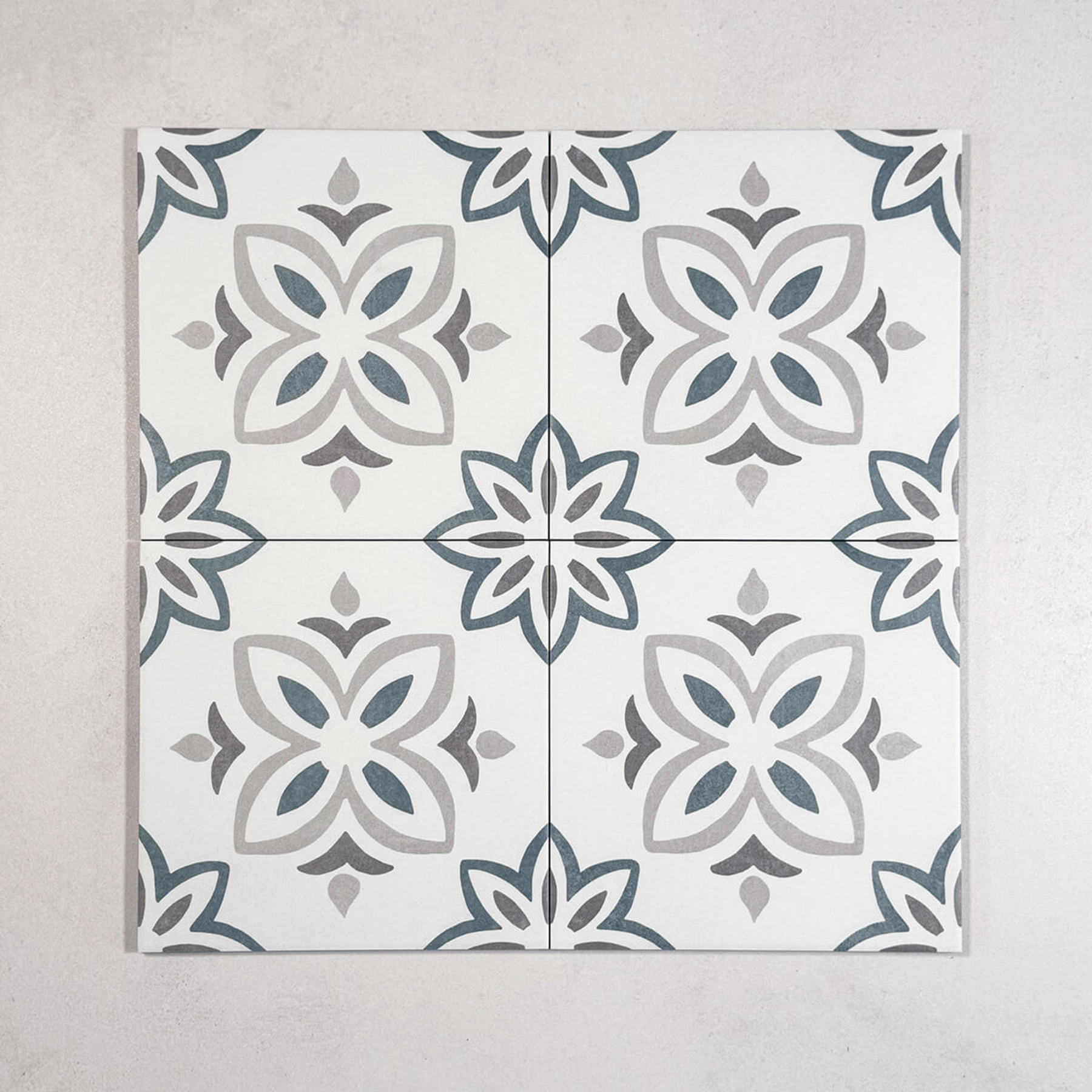 Shop Flower Azul Pattern Tiles Online | StoneSuperstore
