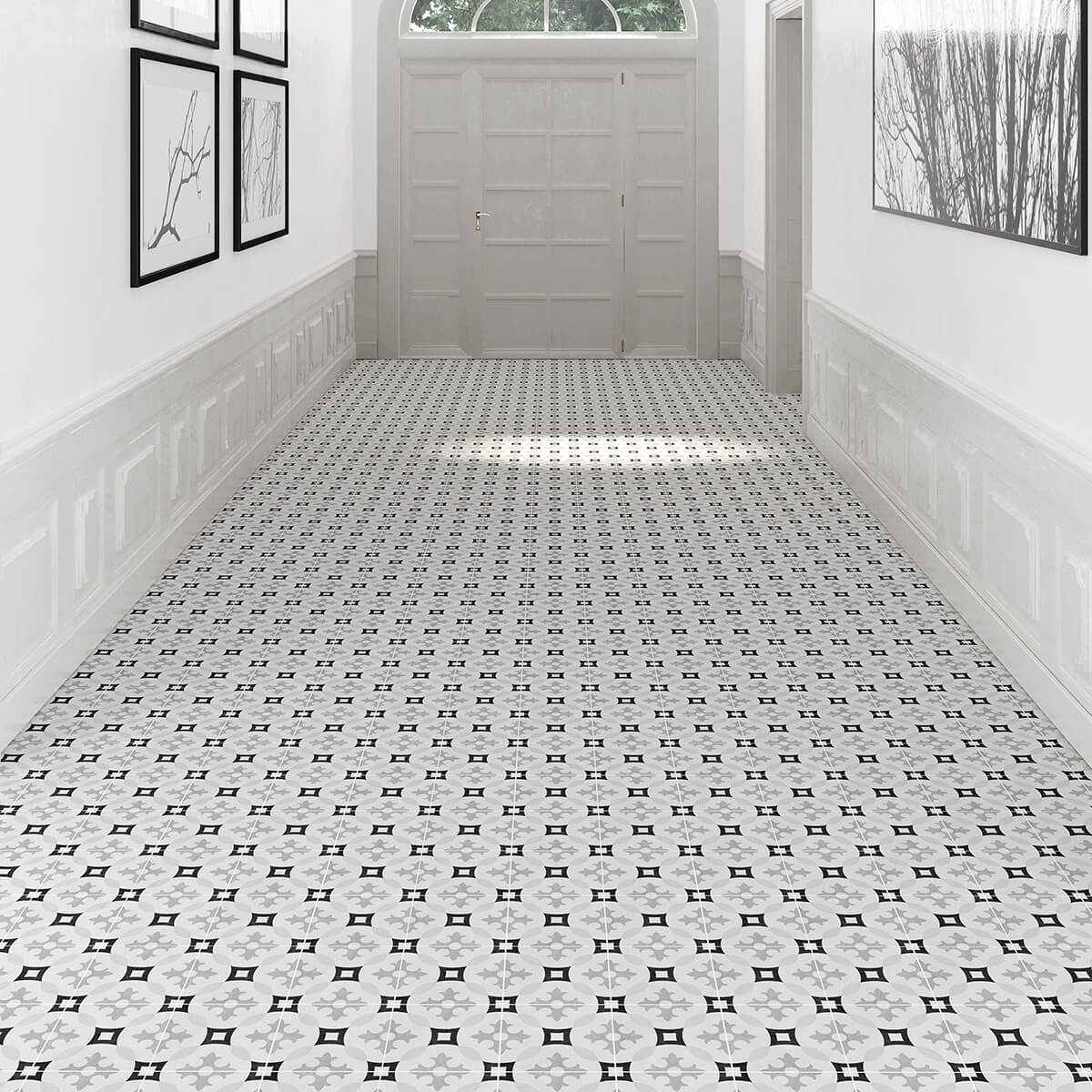Shop Victoria Grey Pattern Tiles Online | StoneSuperstore
