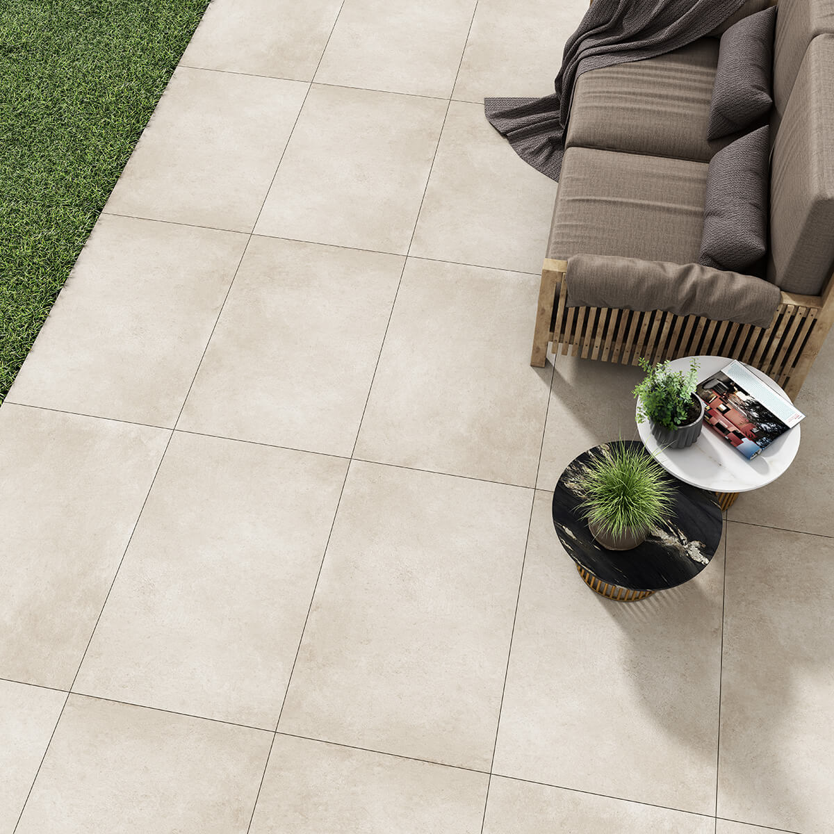 Rapolano Beige Porcelain Paving - 900x600mm | StoneSuperstore