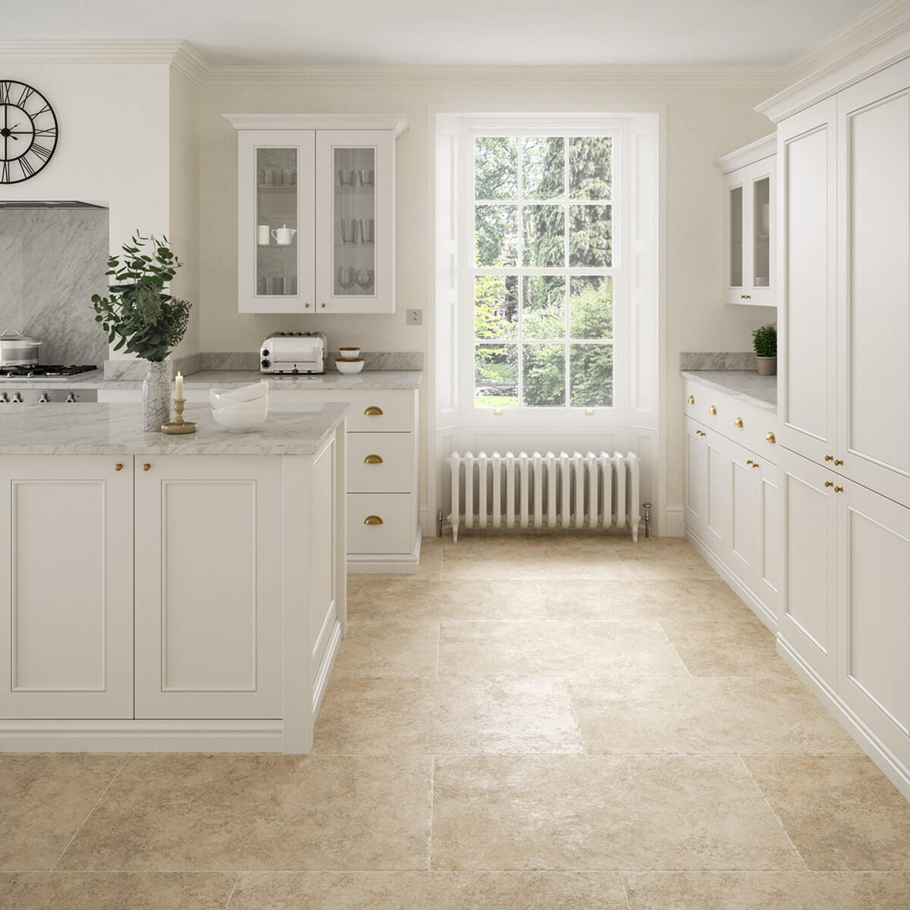 Montpellier Natural Antique Limestone Effect Porcelain Tiles ...