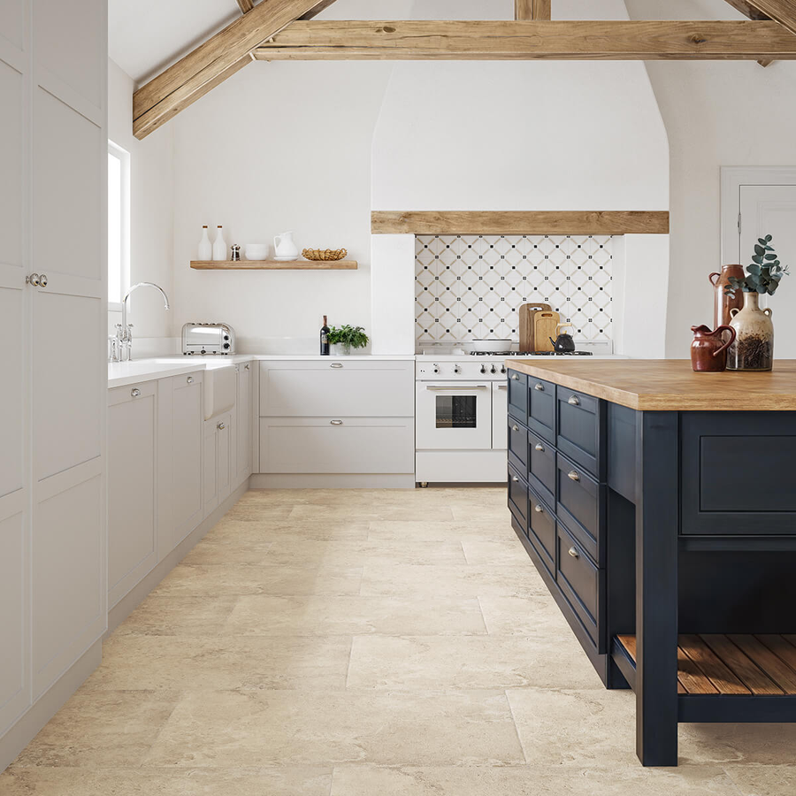 Kensington Beige Limestone Effect Porcelain Tiles | StoneSuperstore