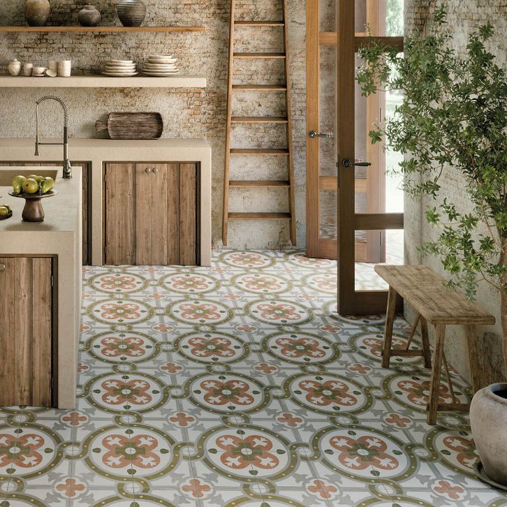 Shop Ammoudi Green Pattern Tiles Online | StoneSuperstore