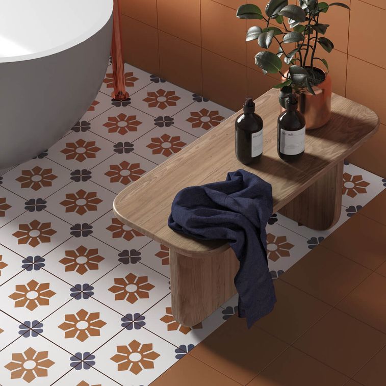 Shop Retro Flower Pattern Tiles Online | StoneSuperstore