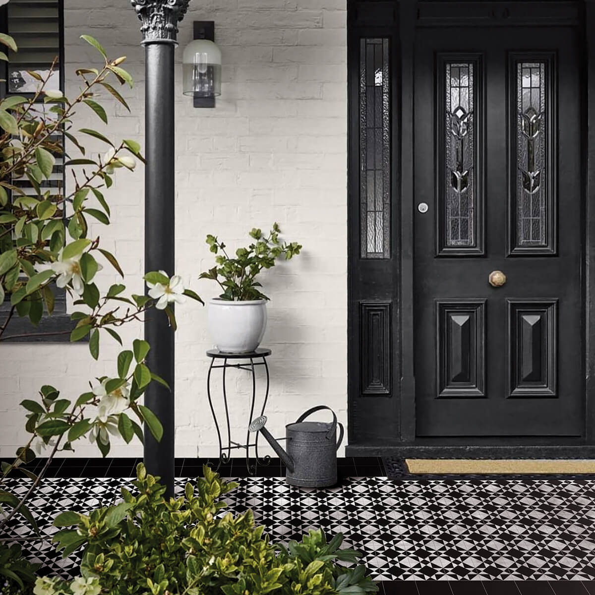 Shop Marlow Black Pattern Tiles Online | StoneSuperstore