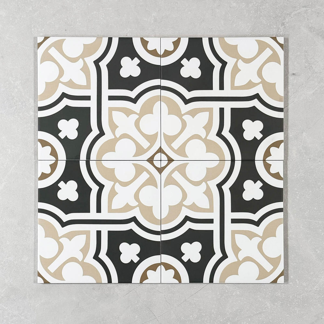 Shop Retro Black Pattern Tiles Online | StoneSuperstore