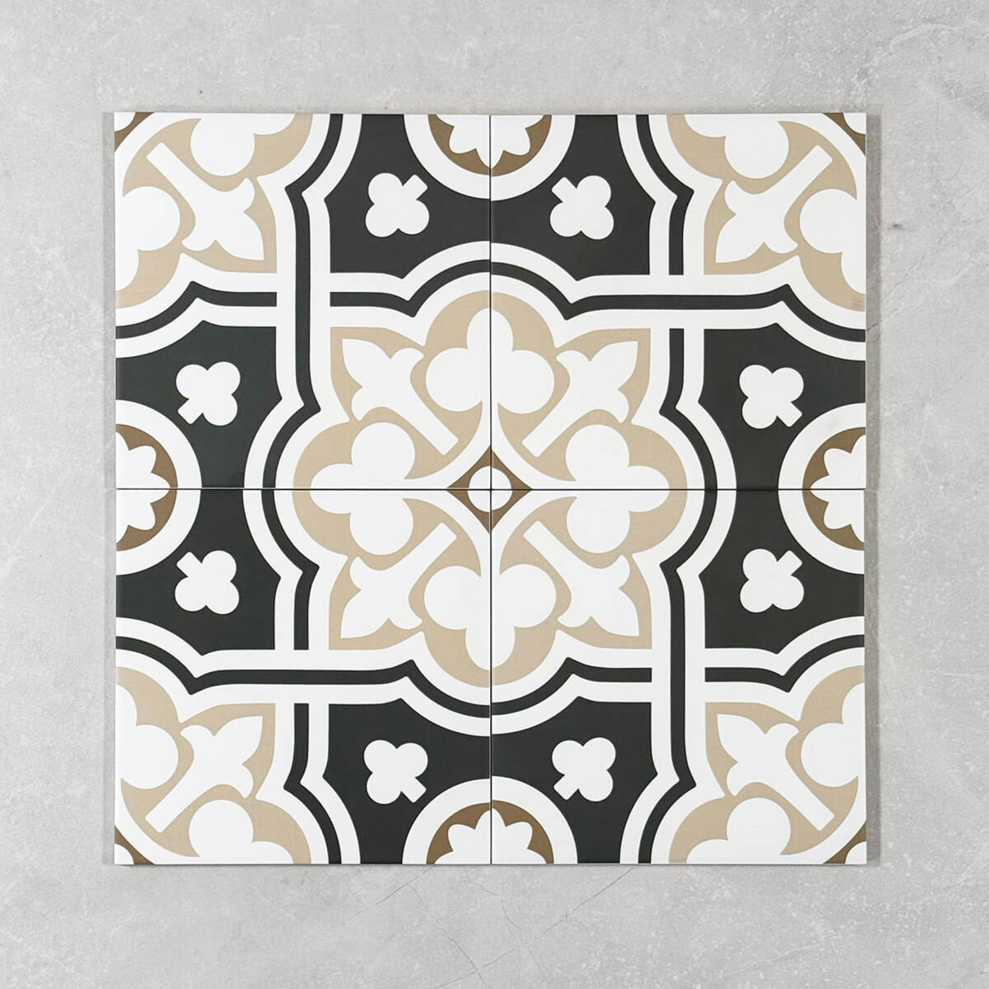 Shop Retro Black Pattern Tiles Online | StoneSuperstore