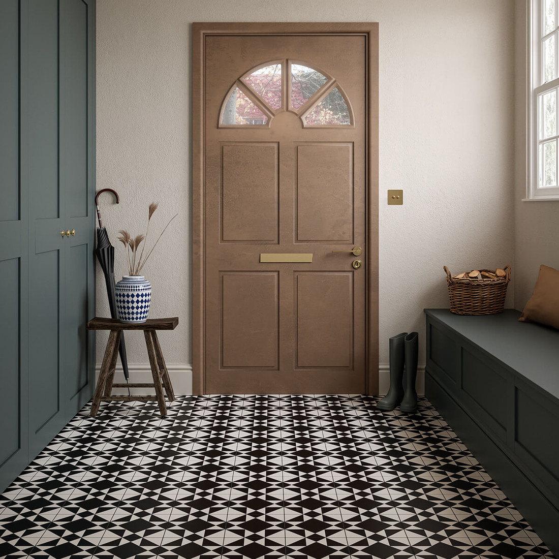 Shop Marlow Black Pattern Tiles Online | StoneSuperstore