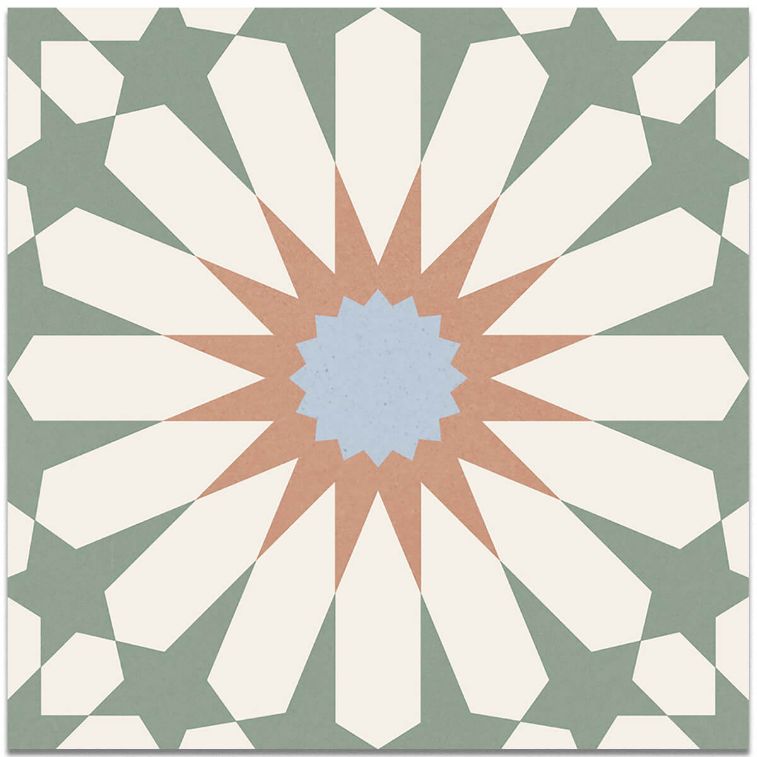 Shop Capri Mint Decorative Pattern Tiles Online | StoneSuperstore