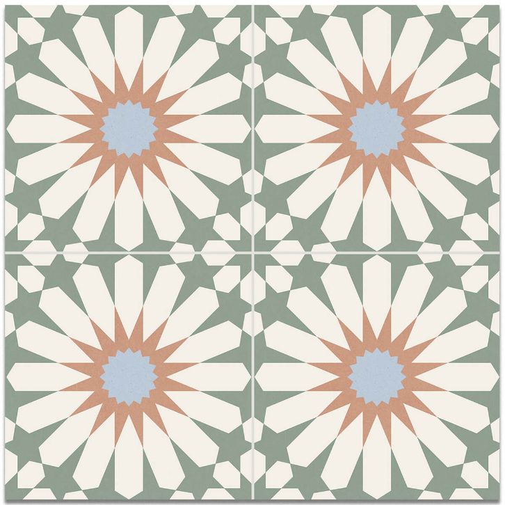 Shop Capri Mint Decorative Pattern Tiles Online | StoneSuperstore