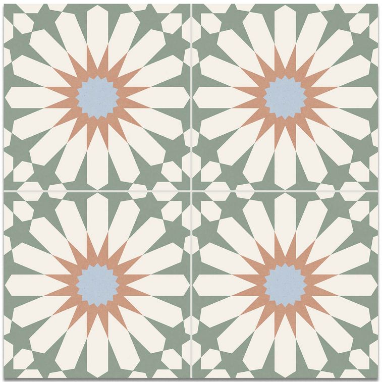 Shop Capri Mint Decorative Pattern Tiles Online | StoneSuperstore