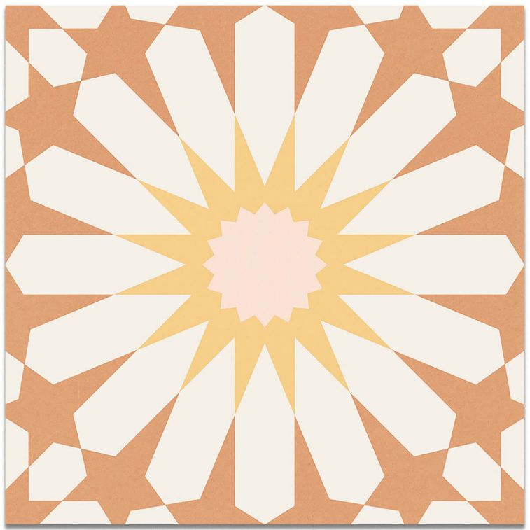 Shop Capri Terracotta Decorative Pattern Tiles Online | StoneSuperstore