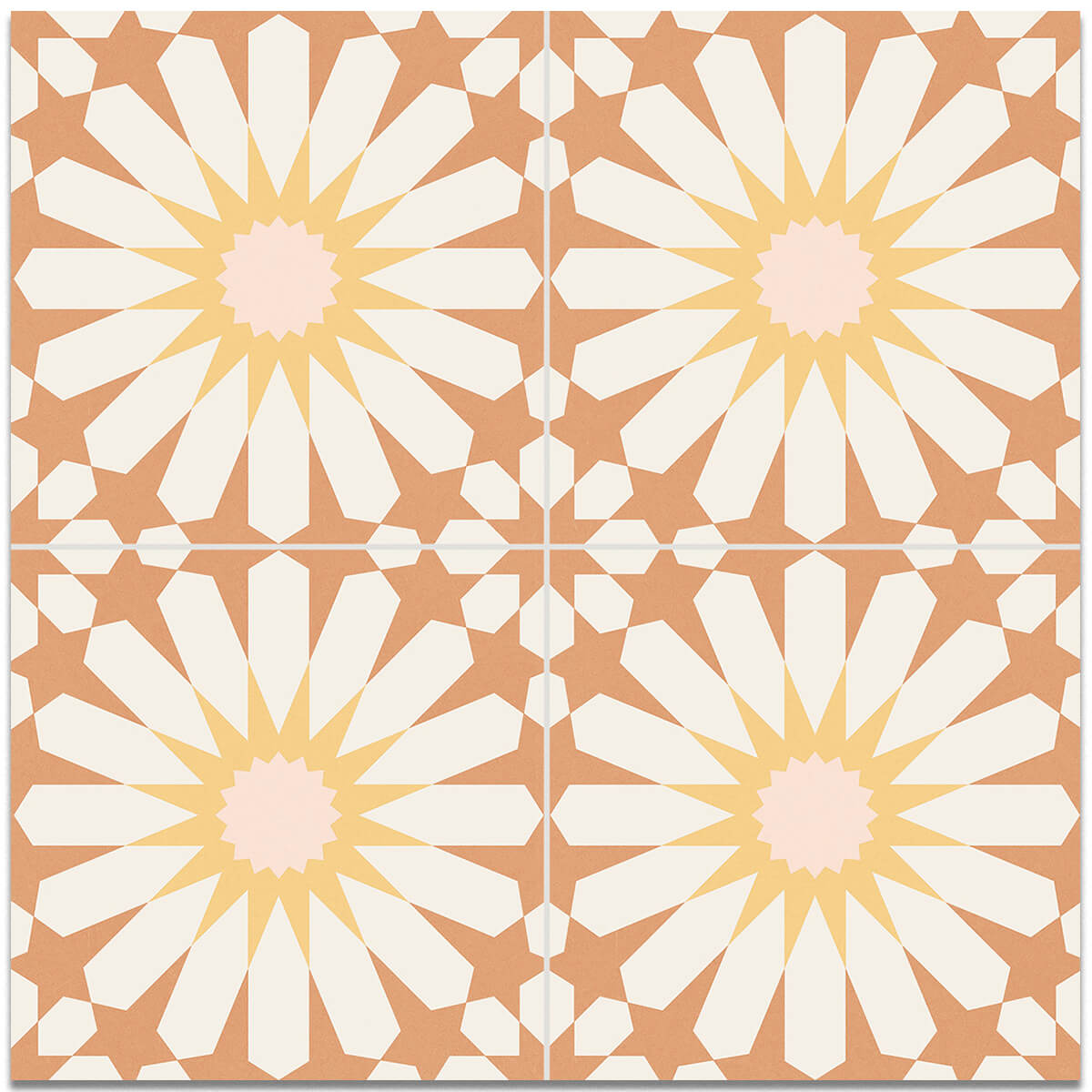 Shop Capri Terracotta Decorative Pattern Tiles Online | StoneSuperstore