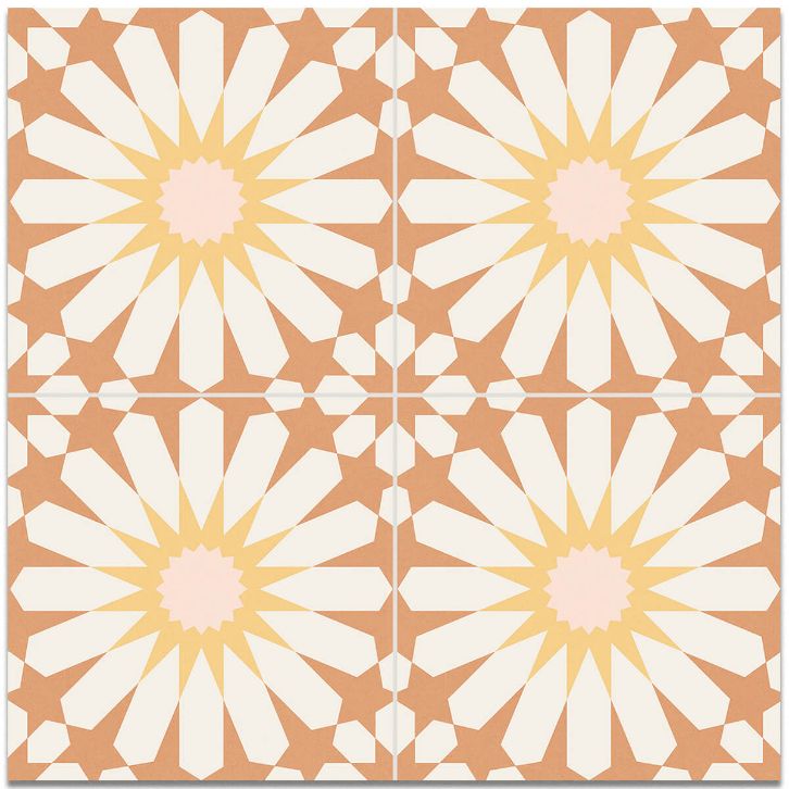 Shop Capri Terracotta Decorative Pattern Tiles Online | StoneSuperstore