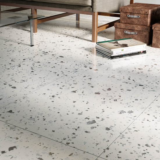 Cosmic Terrazzo Beige Stone Effect Porcelain Tiles | StoneSuperstore