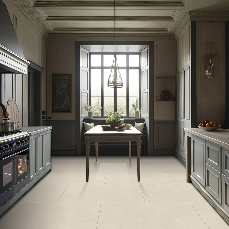 Mykonos Cotton Stone Effect Porcelain Tiles - 60x120cm | StoneSuperstore