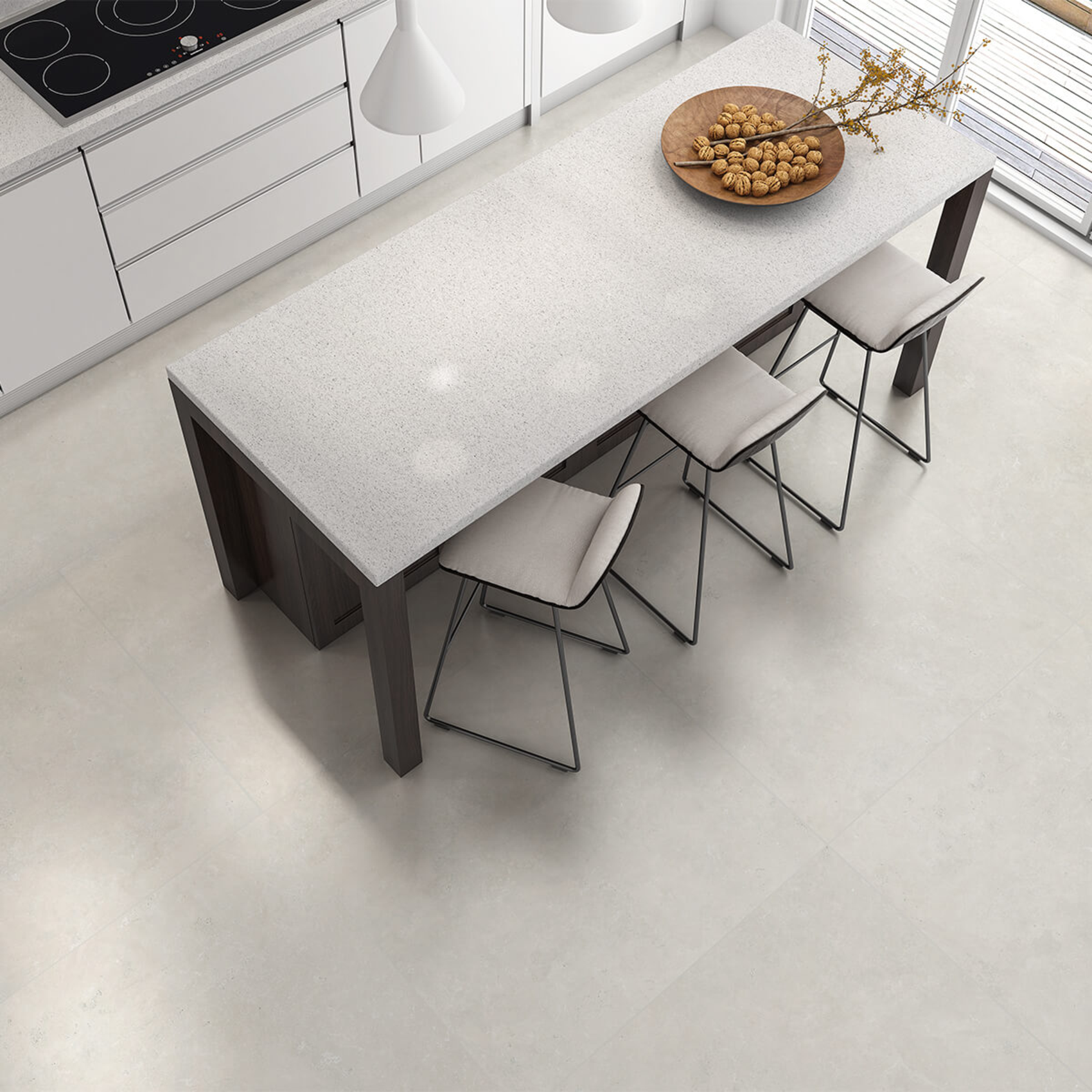 Ivory Essence Stone Effect Porcelain Tiles 100x100cm | StoneSuperstore