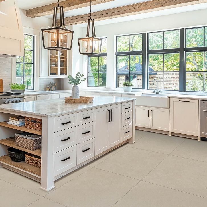 Mykonos Taupe Stone Effect Porcelain Tiles - 80x80cm | StoneSuperstore