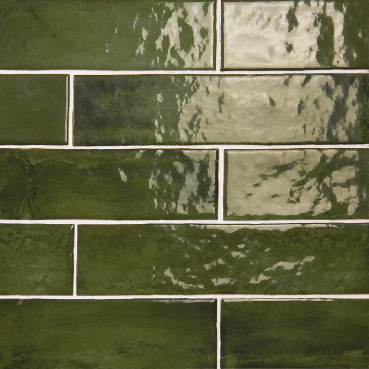 Carmella Green Zellige-Effect Metro Tiles | StoneSuperstore