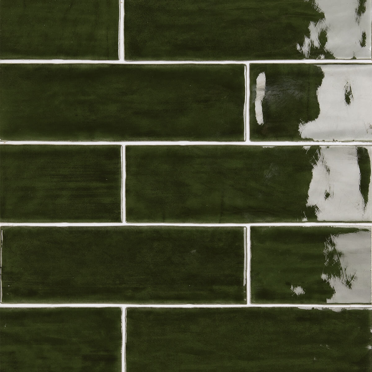 Bonita Dark Green Zellige-Effect Metro Tiles | StoneSuperstore