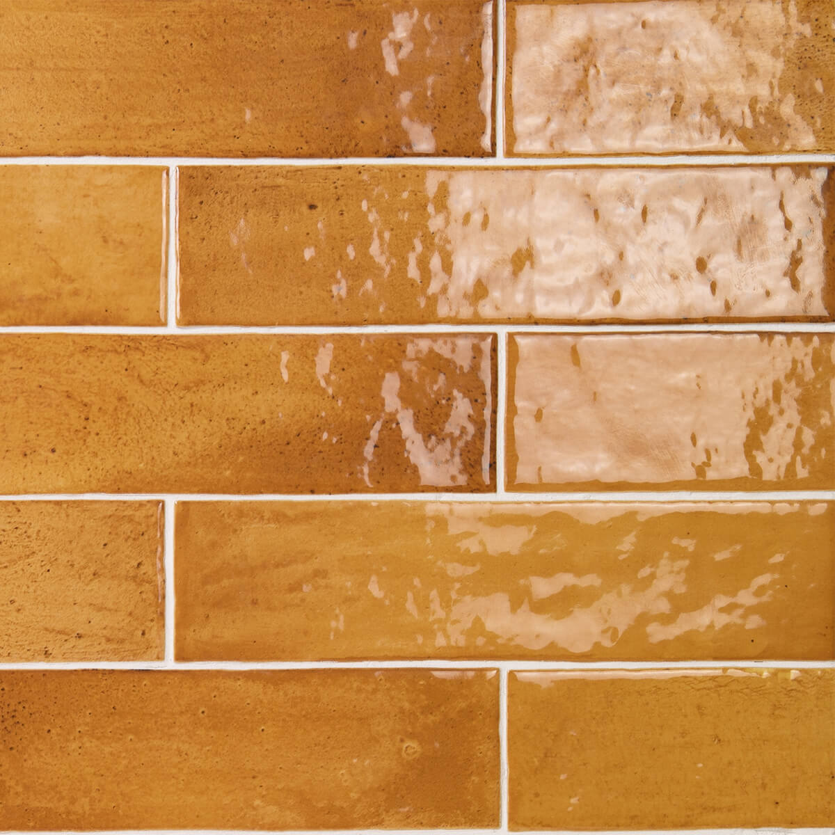 Carmella Ocre Zellige-Effect Metro Tiles | StoneSuperstore