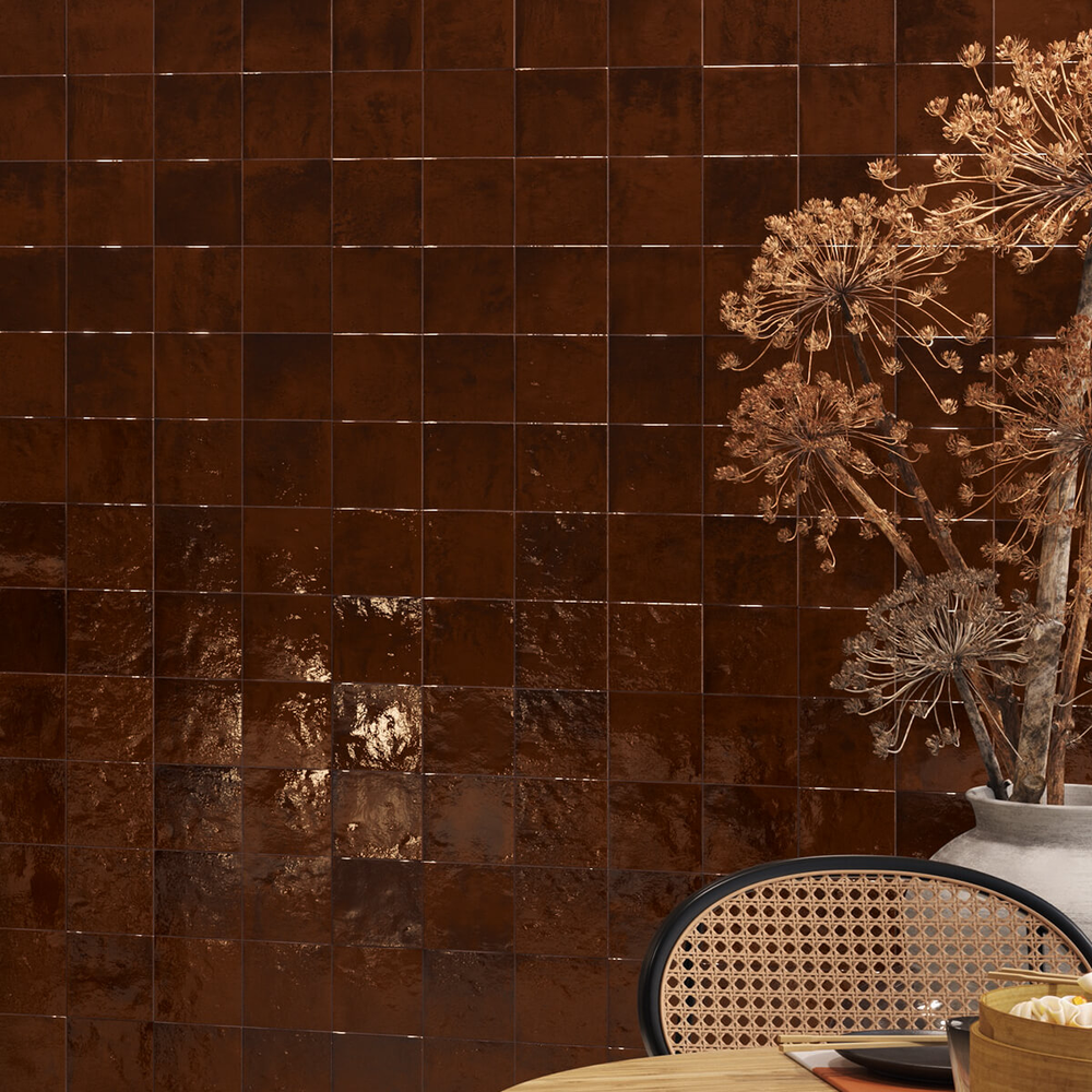 Shop Carmella Burnt Red Zellige-Effect Ceramic Tiles. | StoneSuperstore