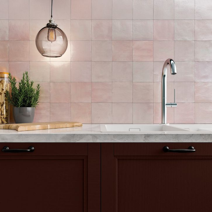 Shop Atlas Blush Zellige-Effect Ceramic Tiles. | StoneSuperstore
