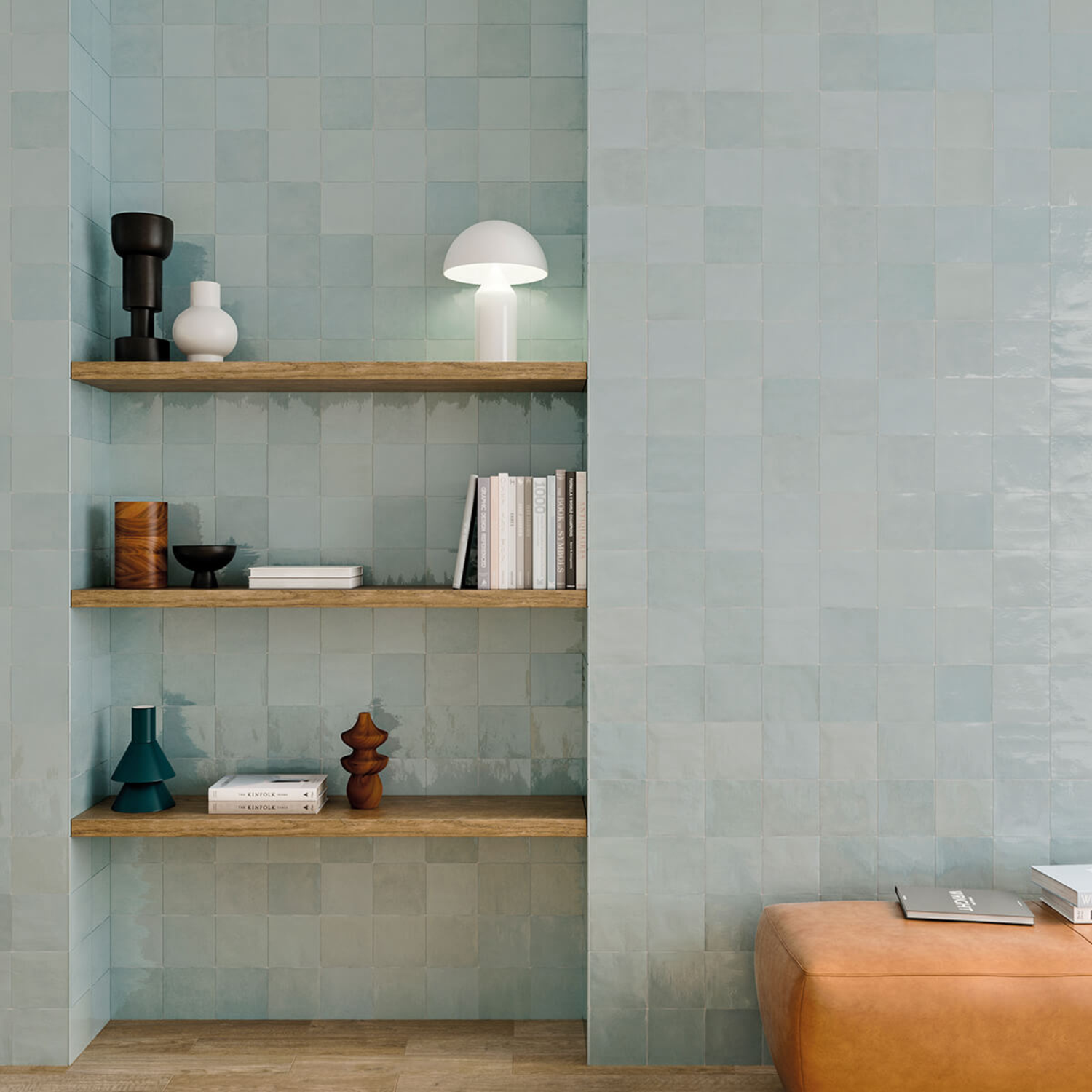 Shop Atlas Light Blue Zellige-Effect Ceramic Tiles. | StoneSuperstore